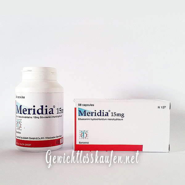 Gewicht Loss - Meridia 15mg - 1 Pack. (98tab), kaufen Sie online Top ...